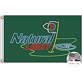 Amazon.com : plttott Naturdays Flag Natural Light Flag Cool Beer Flag ...
