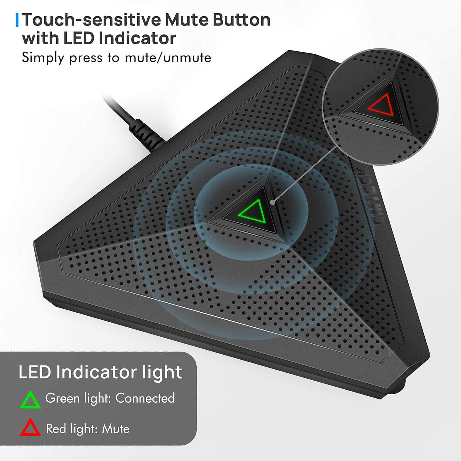 Mua LED Indicator, Omnidirectional Condenser Boundary Mic for Recording ...