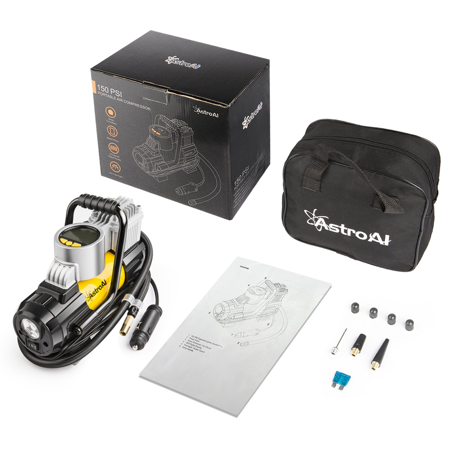 AstroAI Portable Air Compressor Pump 100 PSI