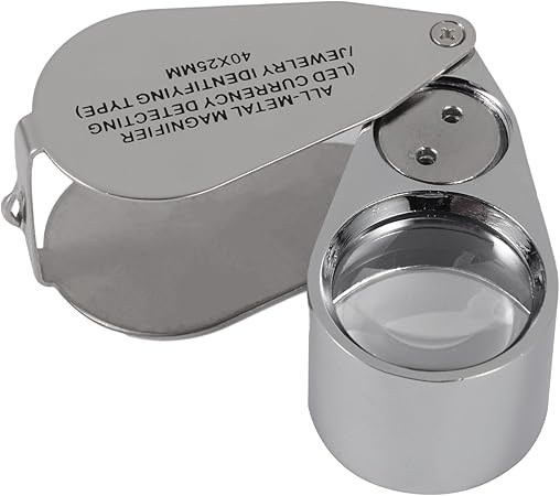 tm-home Loupe de bijoutier entièrement en métal avec design pliable ...