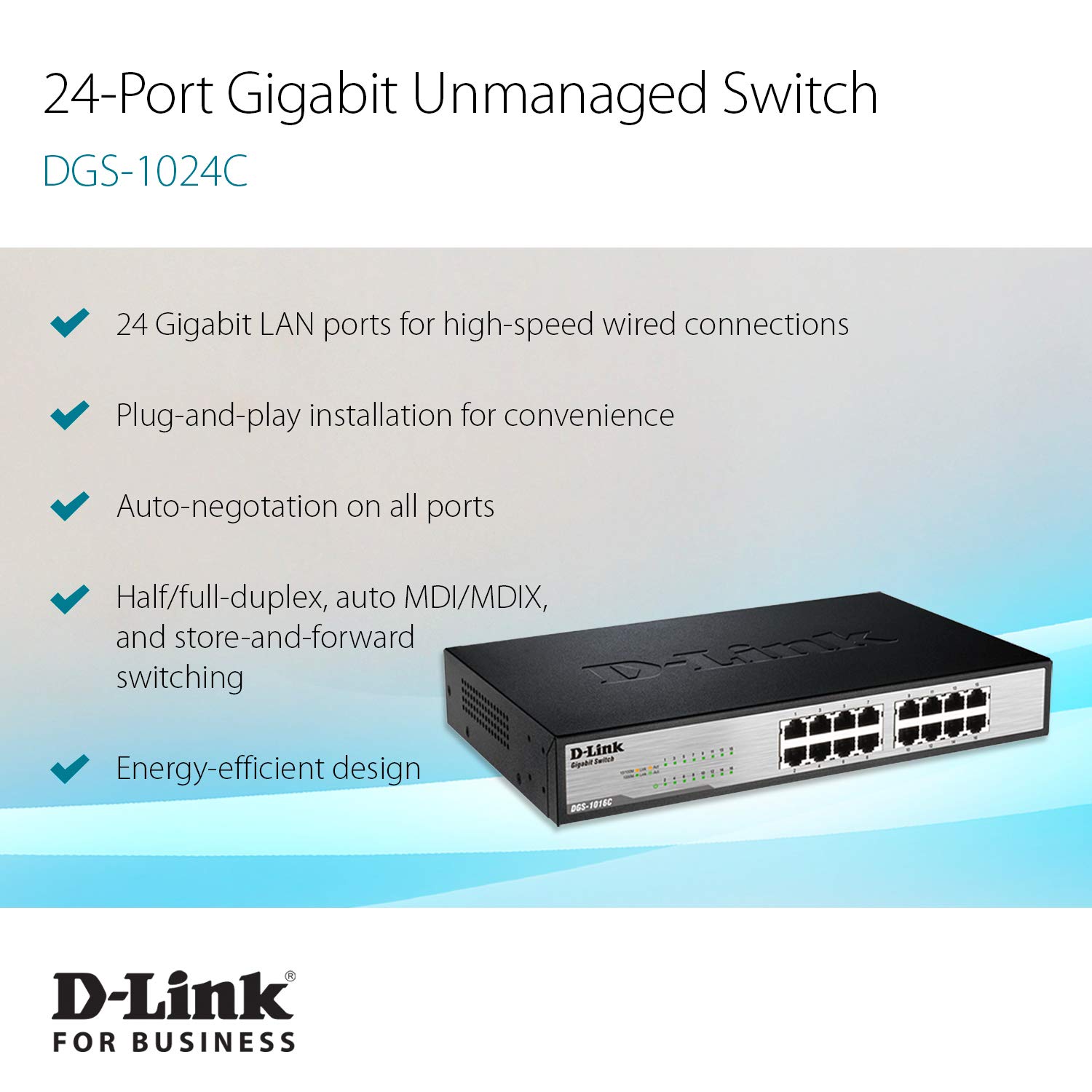 Mua D-Link Ethernet Switch, 24 Port Gigabit Unmanaged Network ...