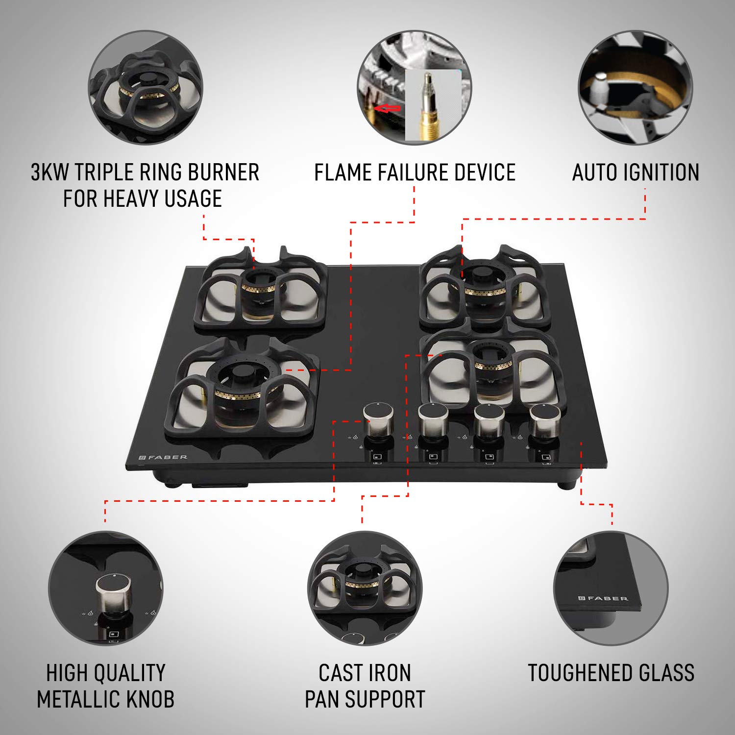 Best Hob Stoves 4 Burner | Best Hob Top Gas (2024) | HomzNeed