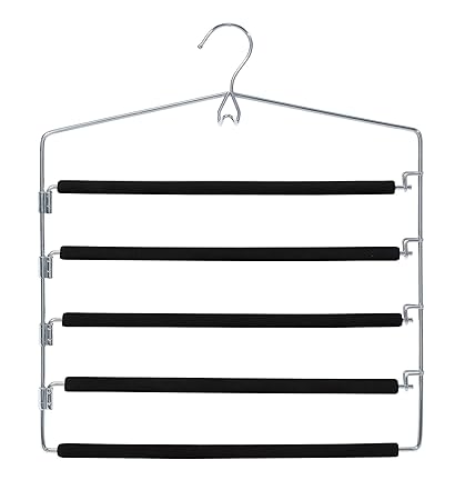 Closet Spice - 2 Pack - Strong & Durable Anti-Rust Chrome 5 Tier Pant ...