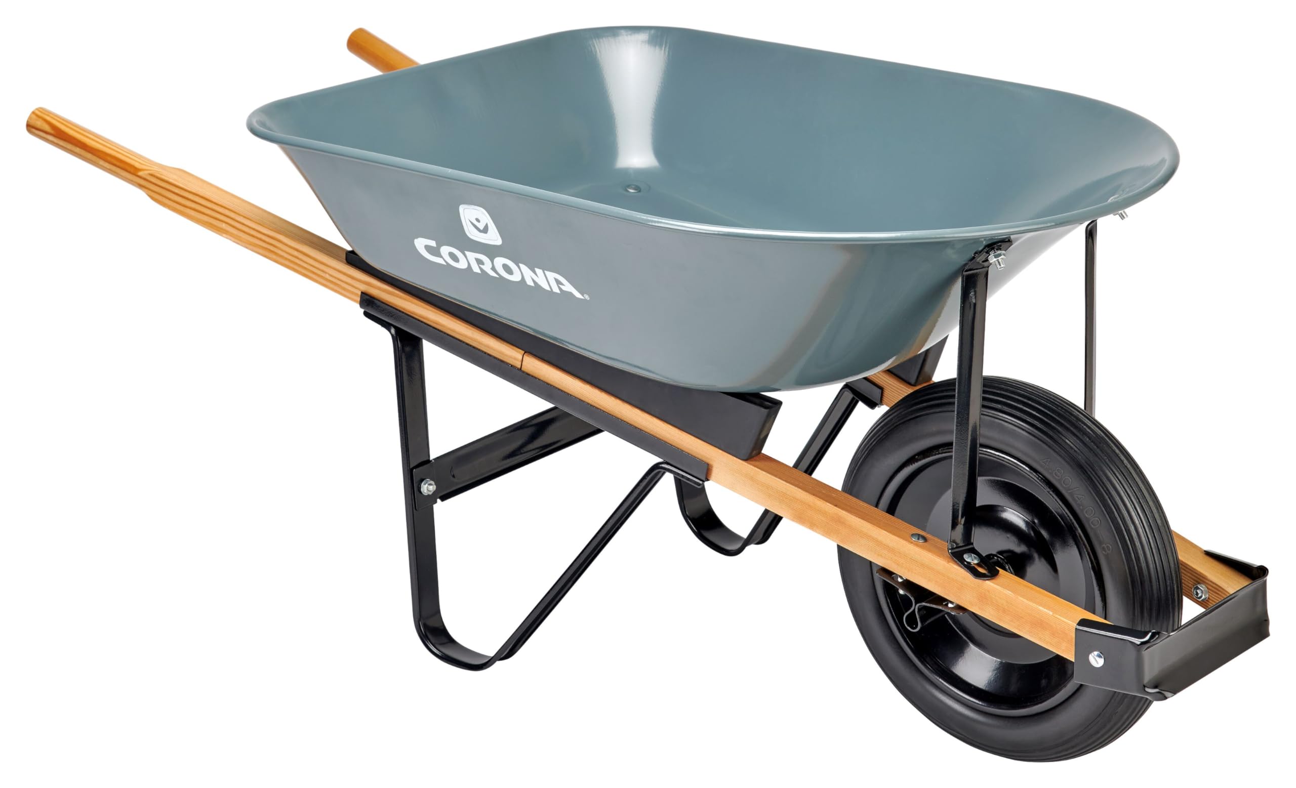 Corona 5 Cubic Foot Wheelbarrow in A Box Heavy Duty Garden Cart with 15 ...