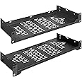 Amazon.com: RIVECO 2 PCS 6” Rack Shelves for 19 inches Network Rack ...