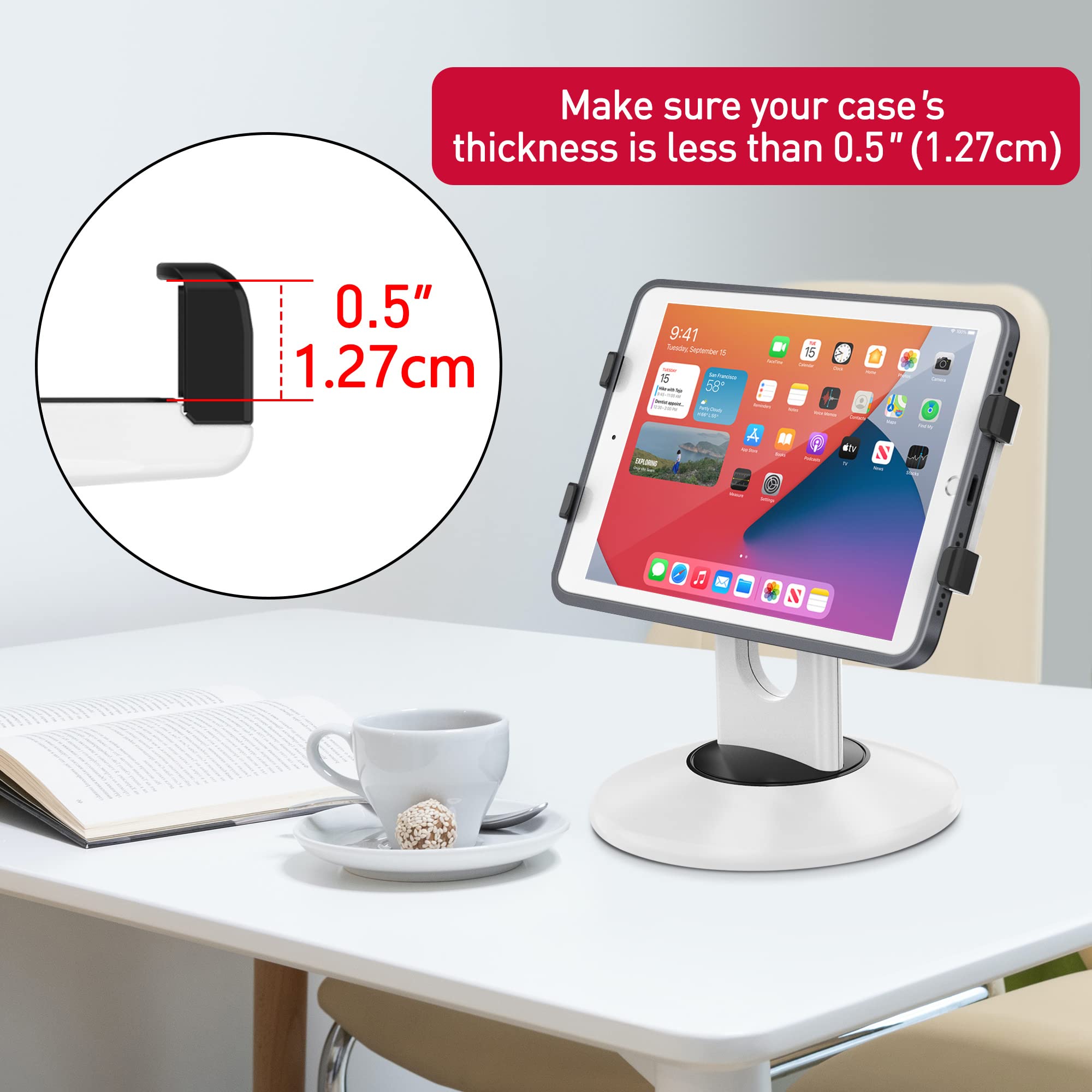 Mua AboveTEK Retail Kiosk iPad Stand, 360° Rotating Commercial POS ...