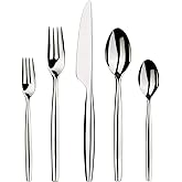 Amazon.com | HaWare 40-Piece Silverware Set, Stainless Steel Flatware ...