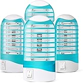 Amazon.com : 4PCS Bug Zapper with Night Light Mosquito Zapper Plug in ...