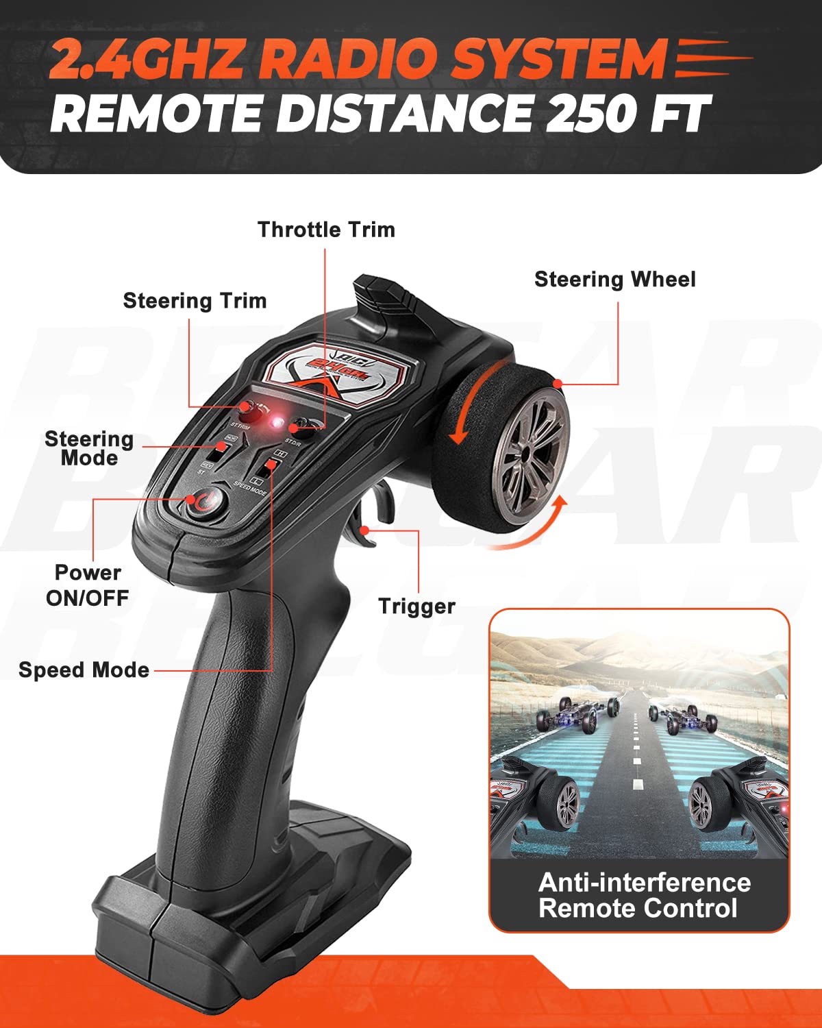 Mua BEZGAR 9 Hobby Grade 1:12 Scale RC Trucks, 4WD High Speed 45 Km/h ...