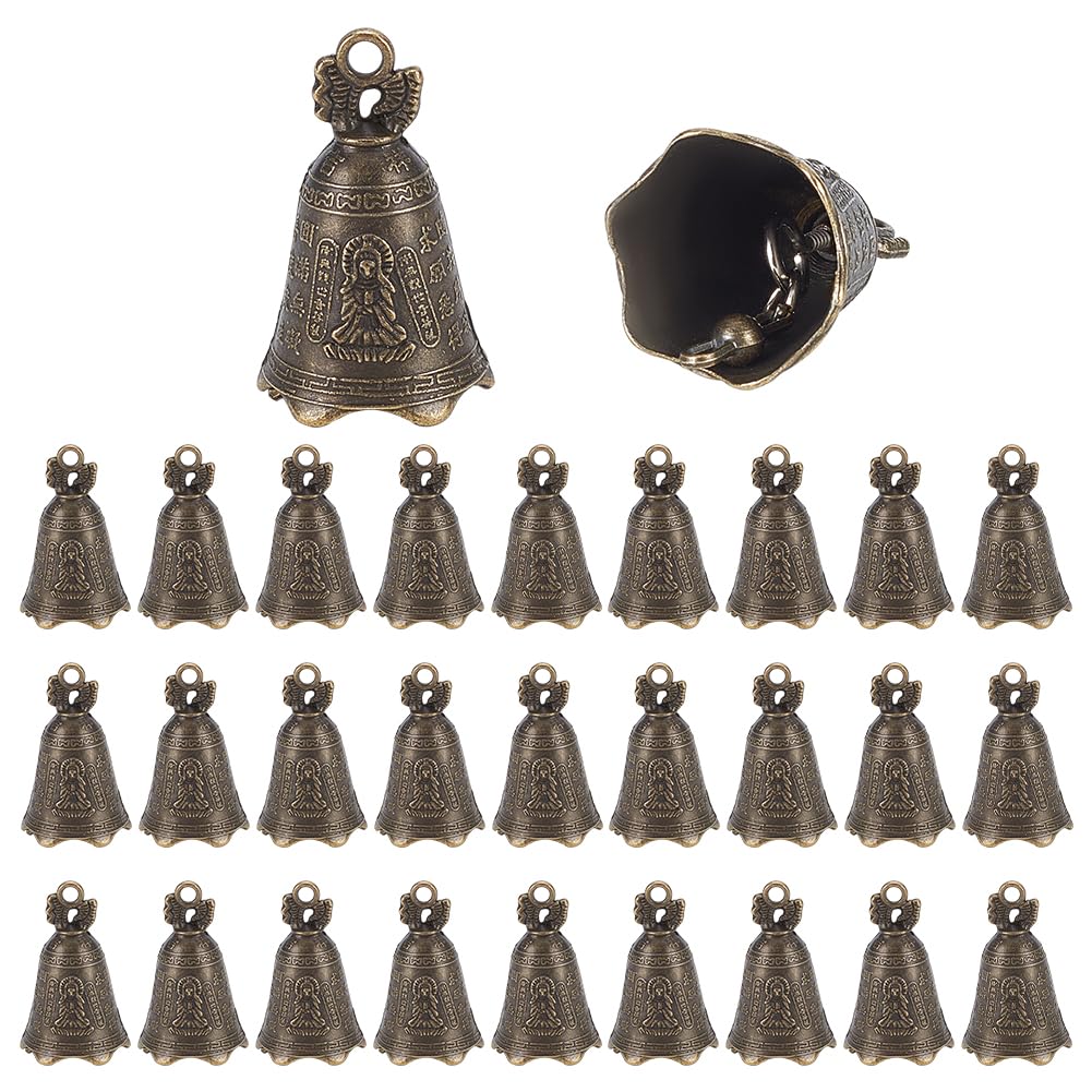 PLIGREAT 20 Pieces Craft Bells Small Bronze Tinkle Bells Vintage ...