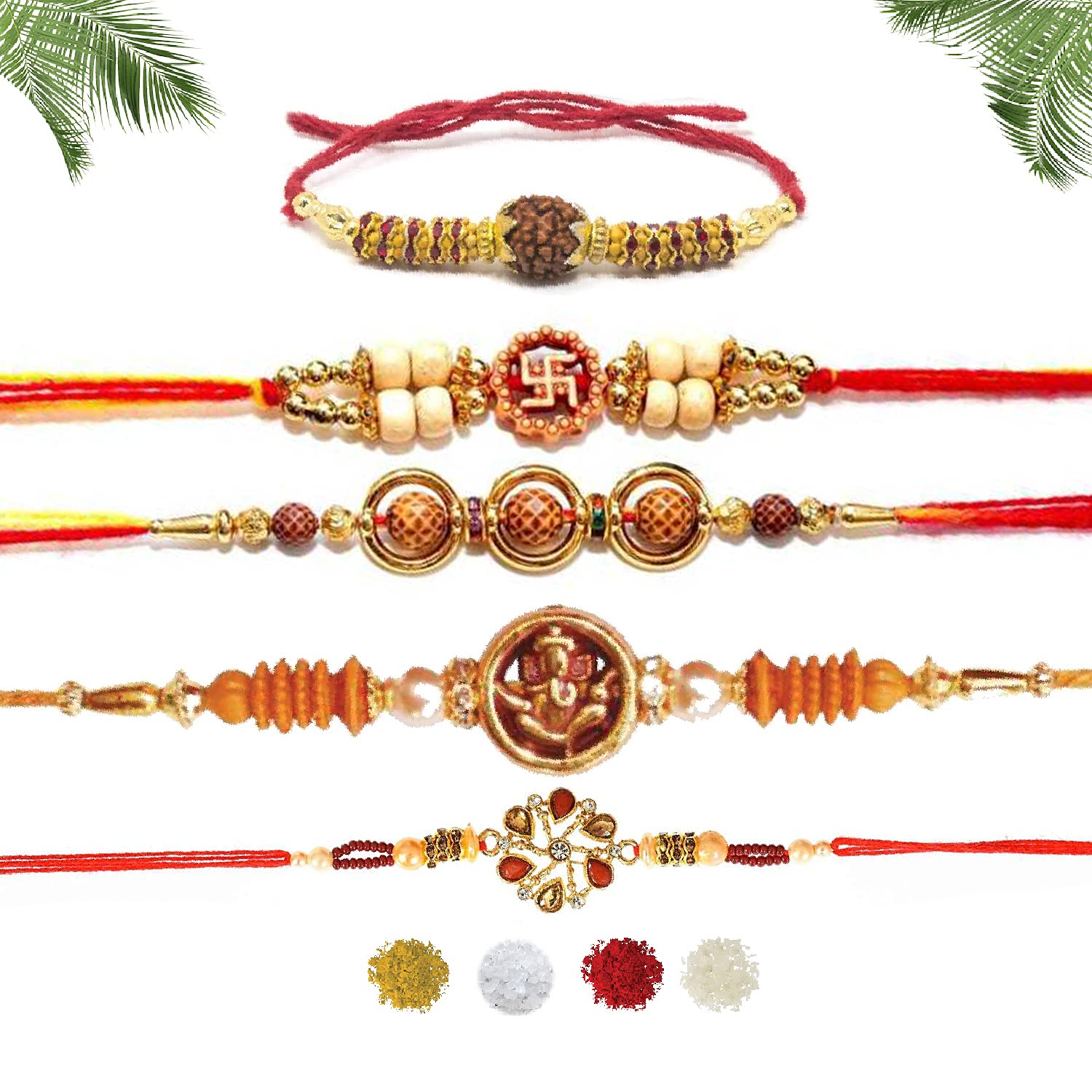 Buy BANDHAN Rakhi Raksha Bandhan Gift Band Moli Bracelet Wristbands ...