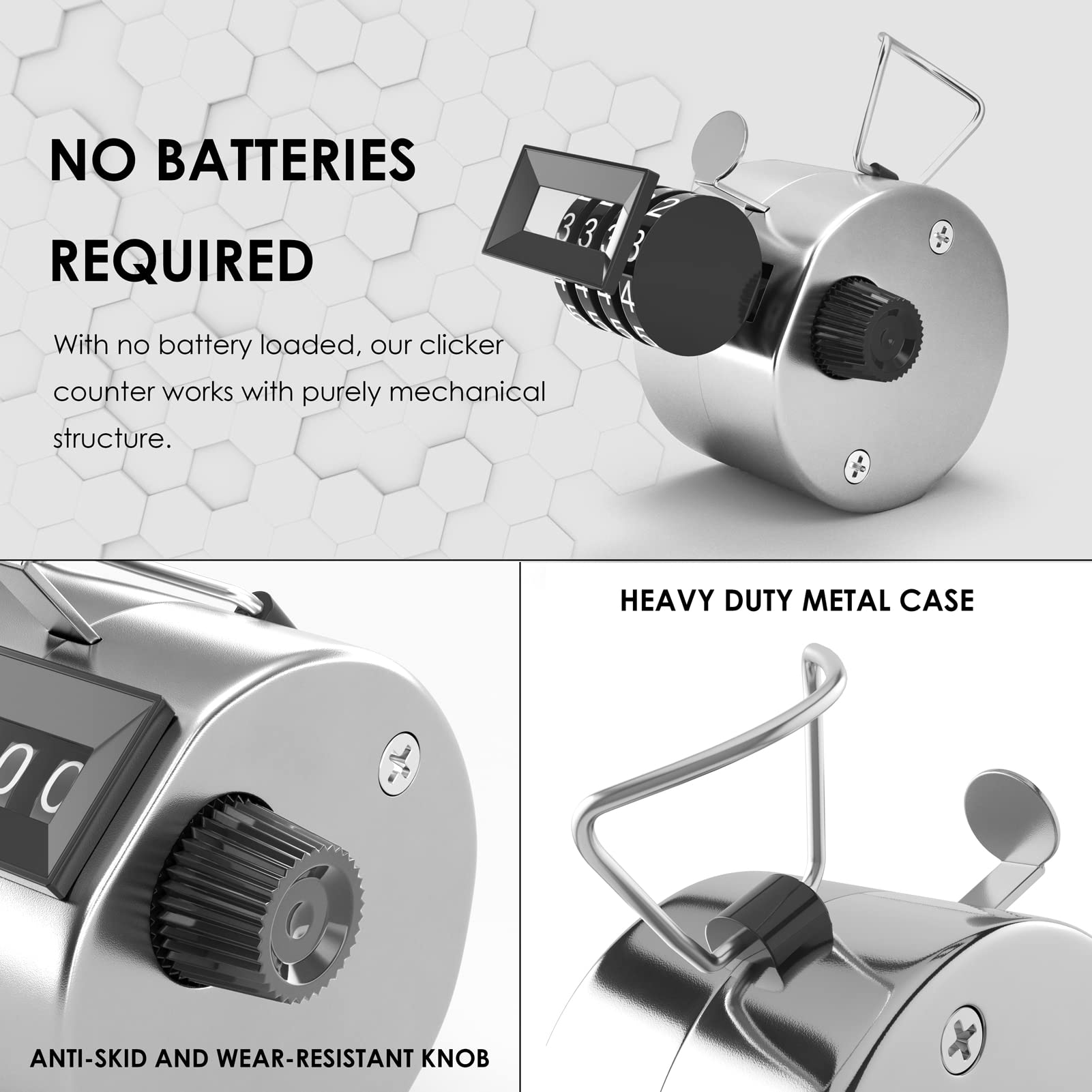 Mua KTRIO Pack of 6 Colors Handheld Tally Counter, 4-Digit Number ...