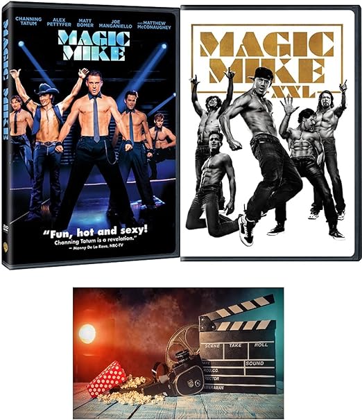 Magic Mike 1 One and Magic Mike XXL 2 Two DVD Set with Bonus Art Card ...