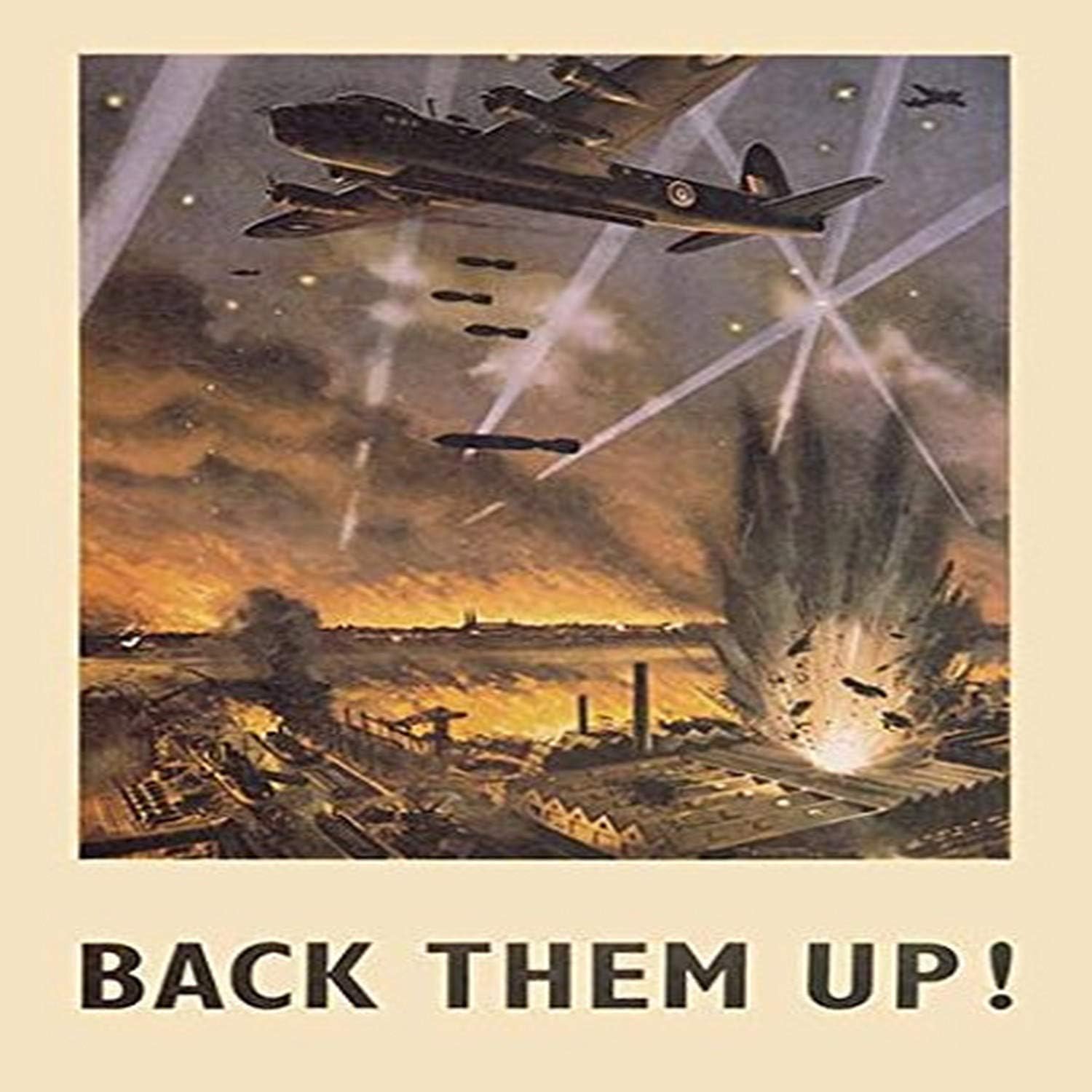 Amazon.com: Buyenlarge 'Back Them UP! Bombers' Paper Poster, 20 by 30 ...