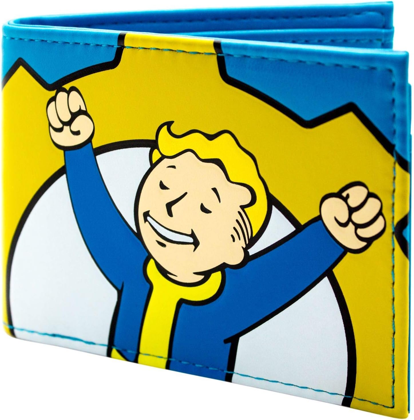 Fallout 76 Reclamation Day Blue ID & Card Bi-Fold Wallet - BigaMart