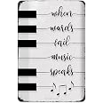 Amazon.com: BEKUGART Where Words Fail Music Speaks - Music Themed Quote ...