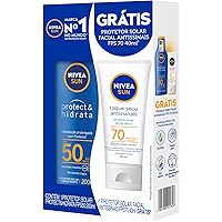Kit NIVEA SUN Protetor Solar Protect & Hidrata FPS50 200ml + Protetor ...