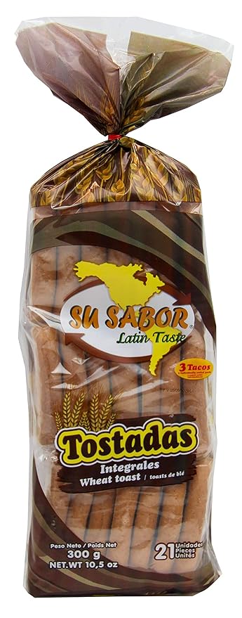 Su Sabor Wheat Toast Tostadas Integrales 10.5 Ounces: Amazon.com ...
