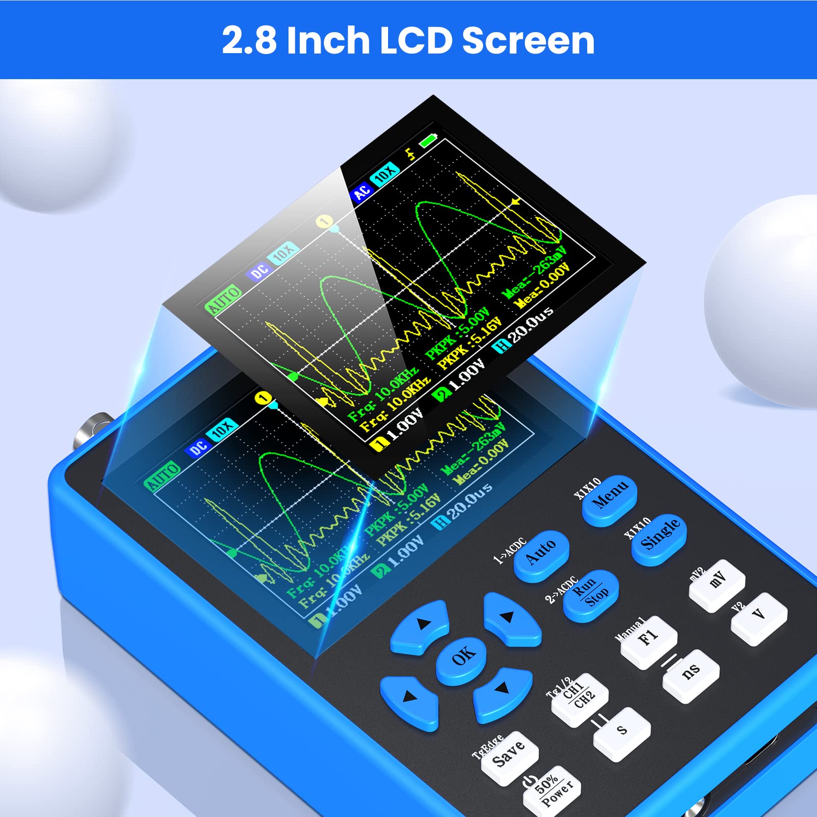Mua Digital Oscilloscope with 2 Channels 120Mhz Bandwidth Signal ...