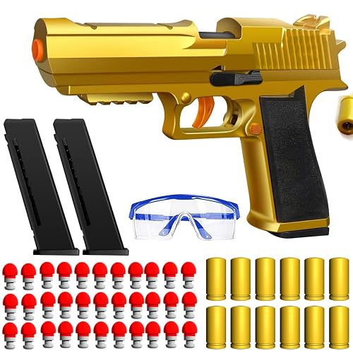 Toy Gun Fully Automatic Reloading Rebound Shell Ejecting Shooting Games ...