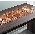 Amazon.com: Fall Table Runner Embroidered Leaves Fall Table Cover ...