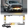 Amazon.com: Xprite 36 LED License Plate Strobe Light, US Flag Front ...