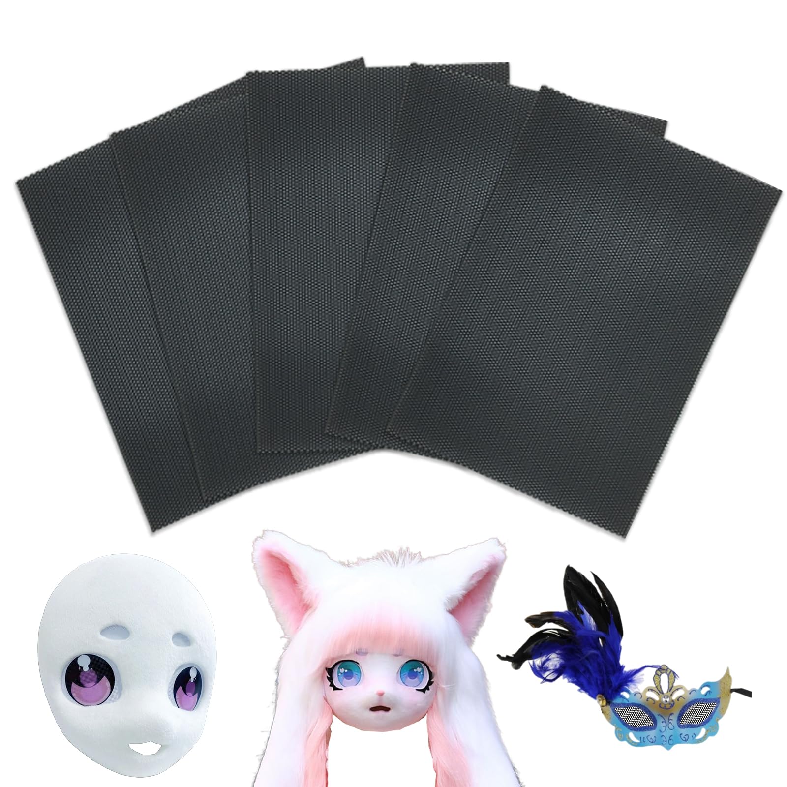 Fursuit Eye Mesh, Printable PVC Plastic Eye Mesh Sheet for Mask 11.81 x ...