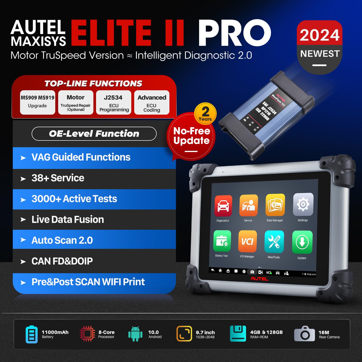 Mua MaxiSYS Elite II Pro, 2024 Elite 2 Pro 2-Year Update [$2590], ECU ...