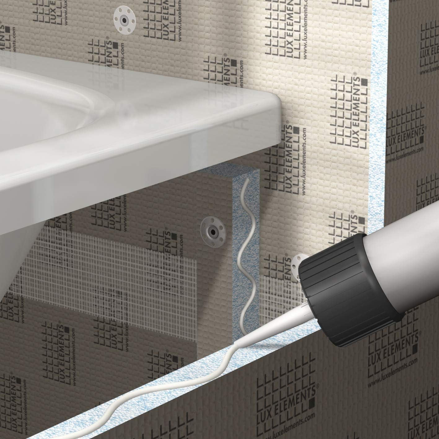 LUX ELEMENTS LTOPE1053 TOP Bath Panel Fitting Kit White – BigaMart