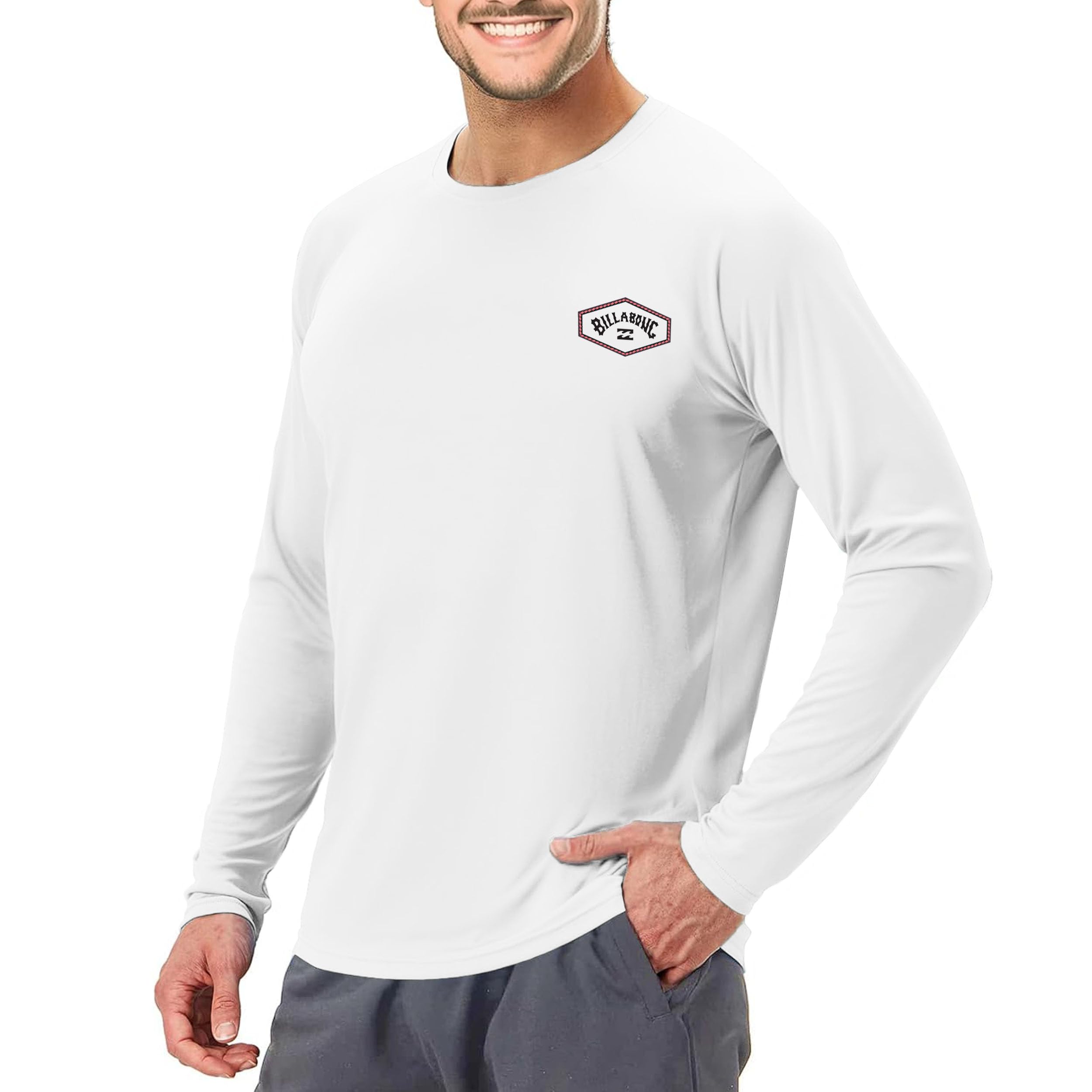 Billabong Rash Guard for Men UPF 50+ Big and Tall Swim Long & Short ...