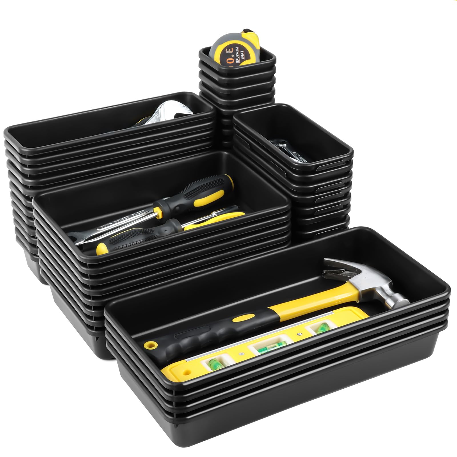 Takytao Upgraded 60PCS Tool Box Organizer Tray Divider,5 Sizes Desk ...
