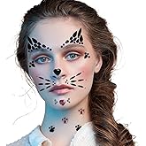 Amazon.com : Crystal Cat Face Jewels, Pink Cat Print Gems, 2-Sheet ...