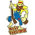 Amazon.com: West Virginia Hillbilly with Straw Hat and Moonshine Jug ...