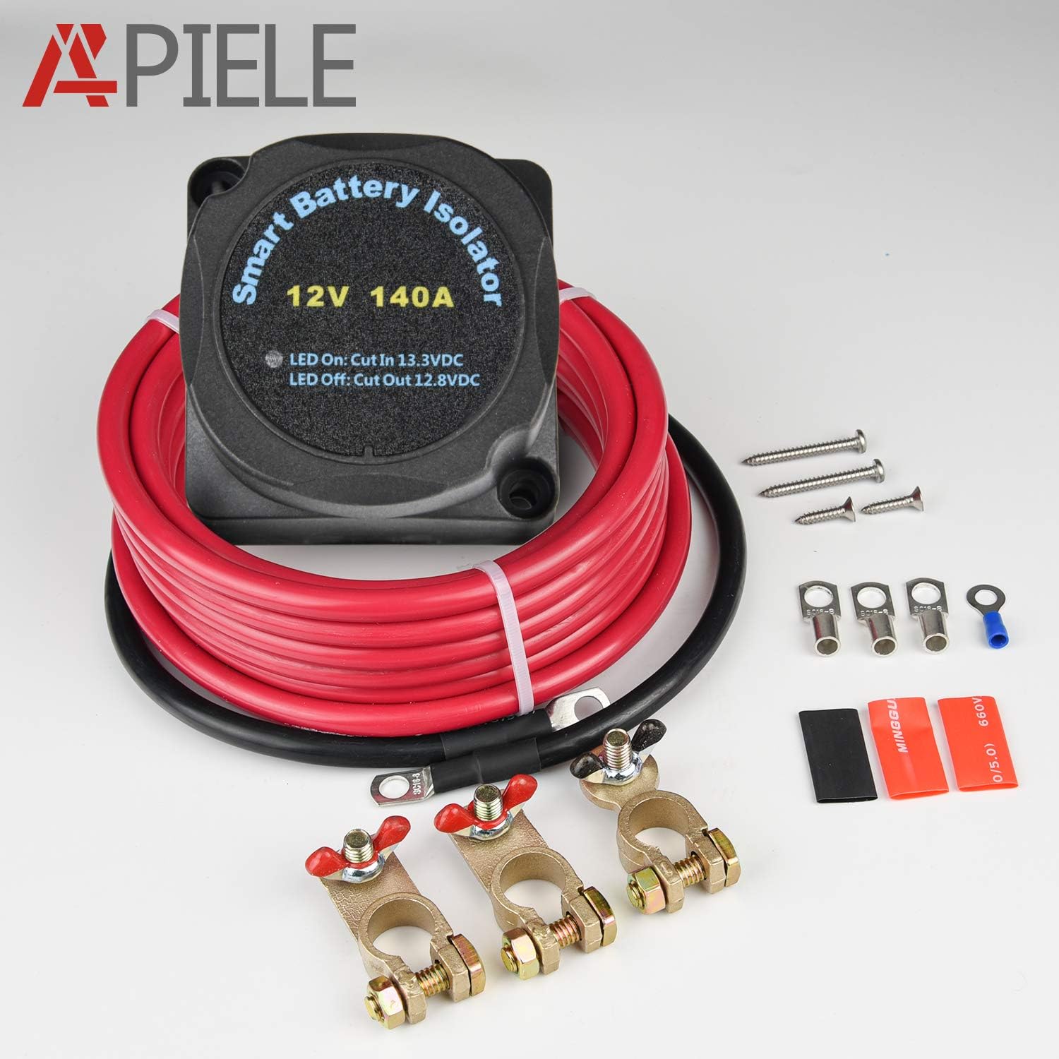 APIELE 12V 140 Amp Voltage Sensitive Relay (VSR) Automatic Charging ...