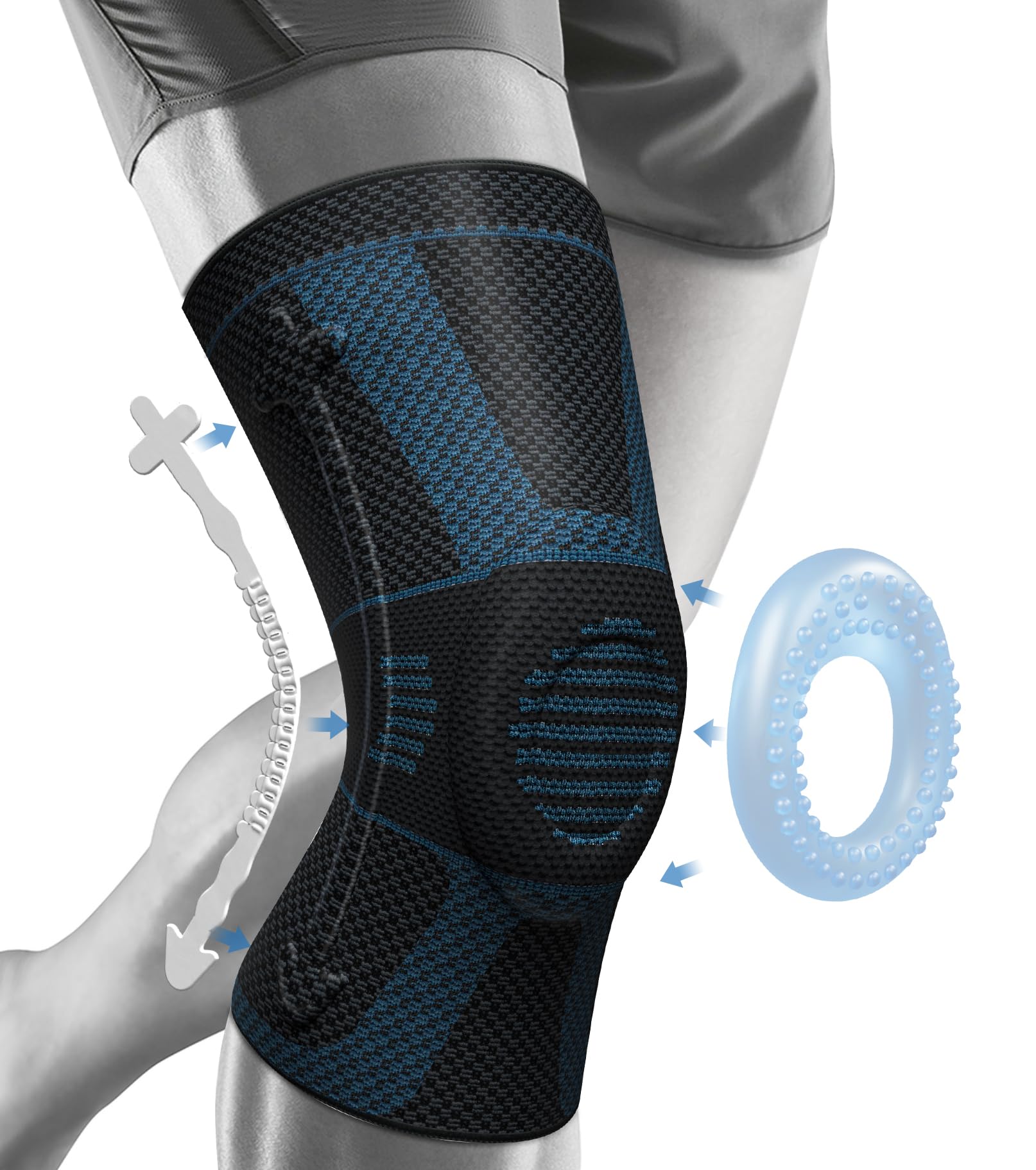NEENCA Professional Knee Brace for Pain Relief, Medical Knee ...