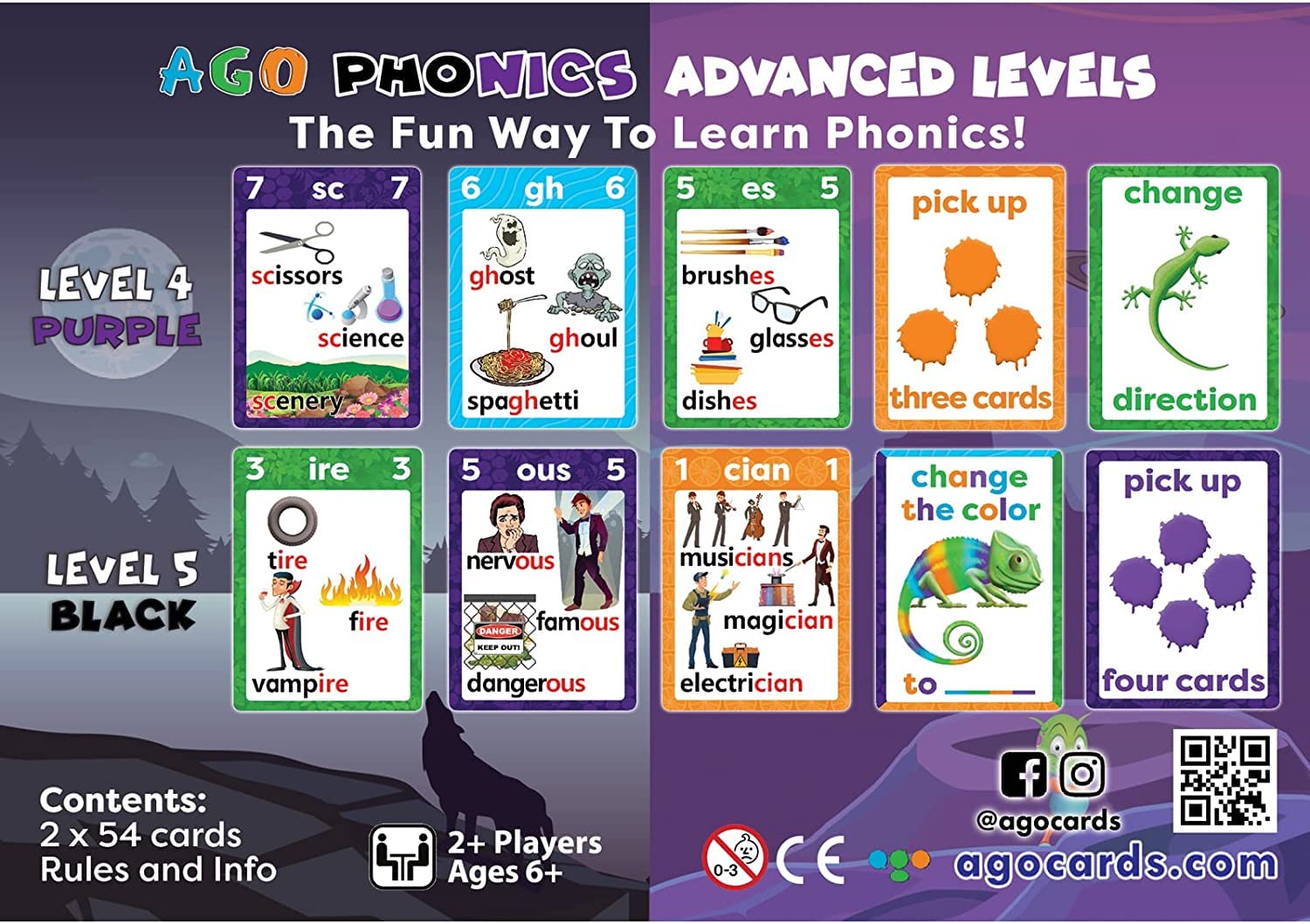 Mua Phonics Card Game - Advanced Set: Boost Reading & Phonics Skills ...