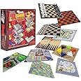 Amazon.com: Gamie 10 in 1 Board Game Set, Travel-Friendly Family Board ...
