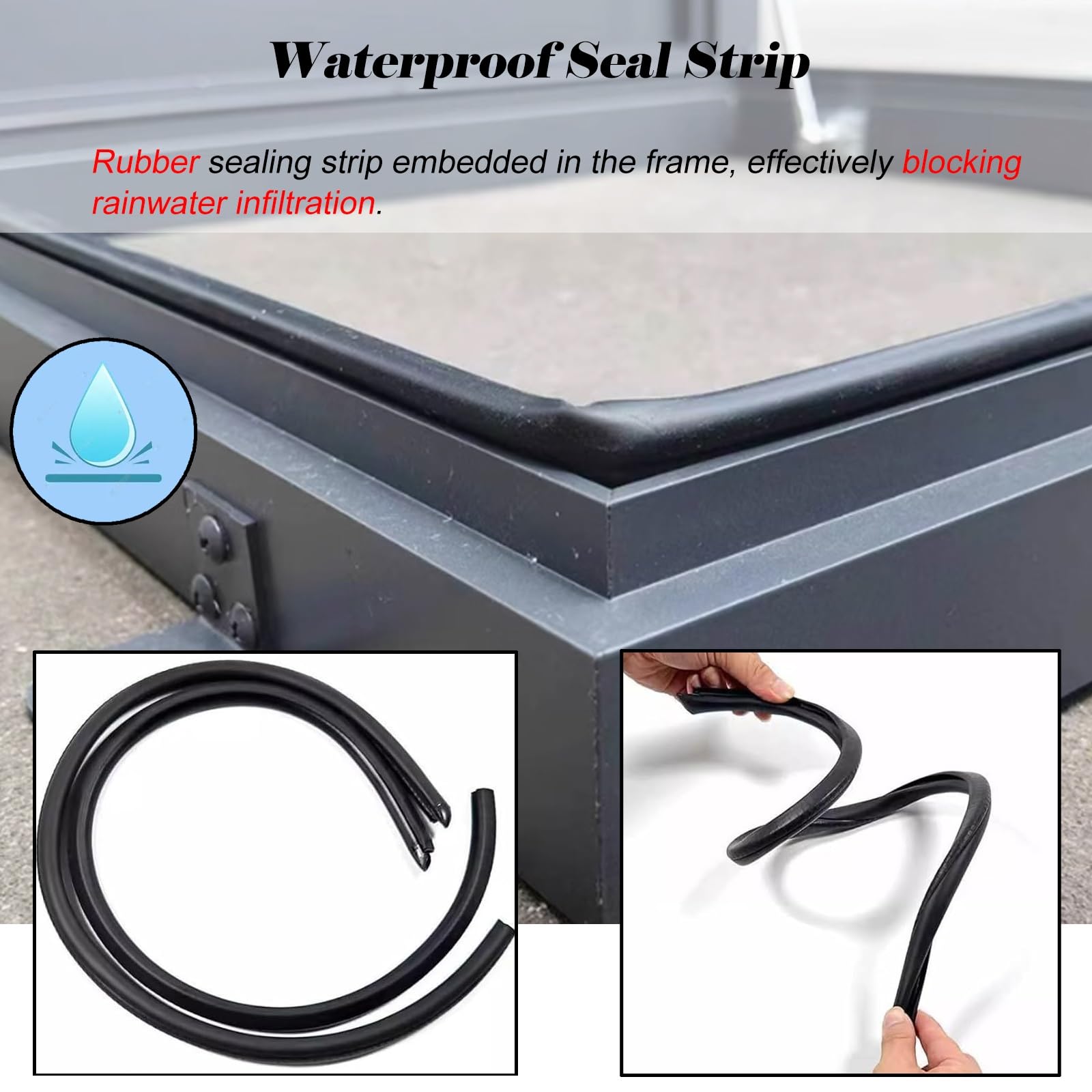 MZZKFC Customizable Rooftop Hatch Lid Rainproof, Galvanized Attic ...