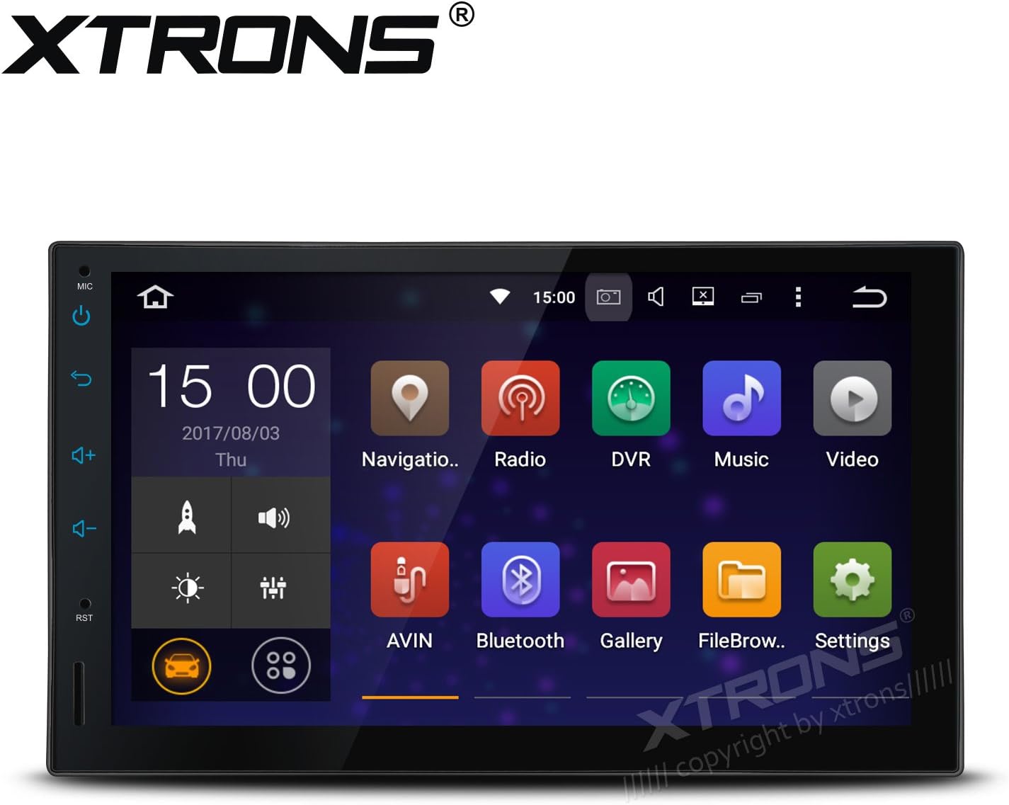 XTRONS® Double 2 Din 7" HD Android 6.0 Quad-Core Capacitive Touch ...