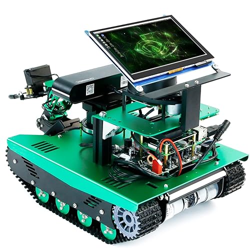 Yahboom Raspberry Pi 4B AI Robot ROS Tank Kit Transbot with Depth ...