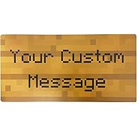 Amazon.com: Wood Pixel Sign 8x16 Inches – Custom Miner Sign Craft ...