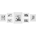 Amazon.com - Gallery Perfect - 7-Piece White Wall Frame Set - Kit with ...