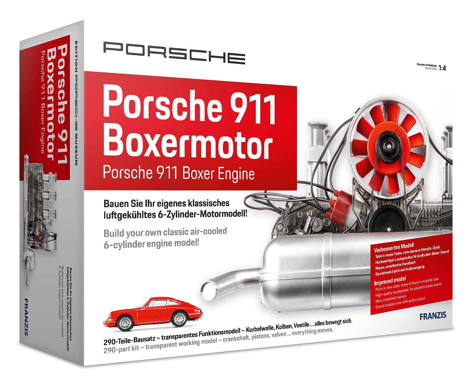 Mua Franzis Porsche 911 Boxer Engine Model Kit - Porsche Museum Edition ...