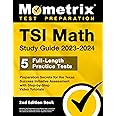 TSI Math Study Guide 2023-2024 - 5 Full-Length Practice Tests ...