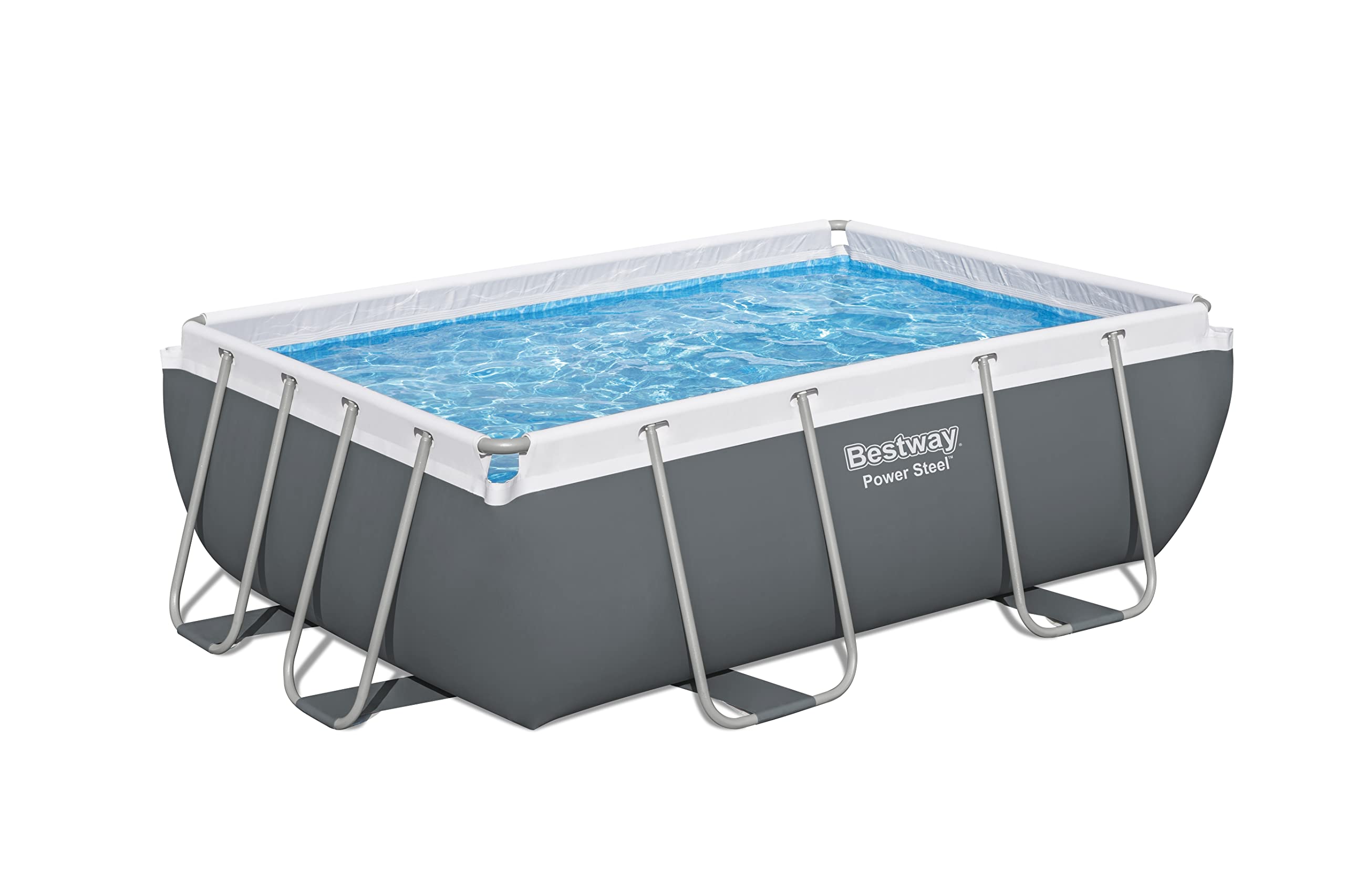 Mua Bestway Power Steel Frame Square Pool Set, grey Bestway Power Steel ...
