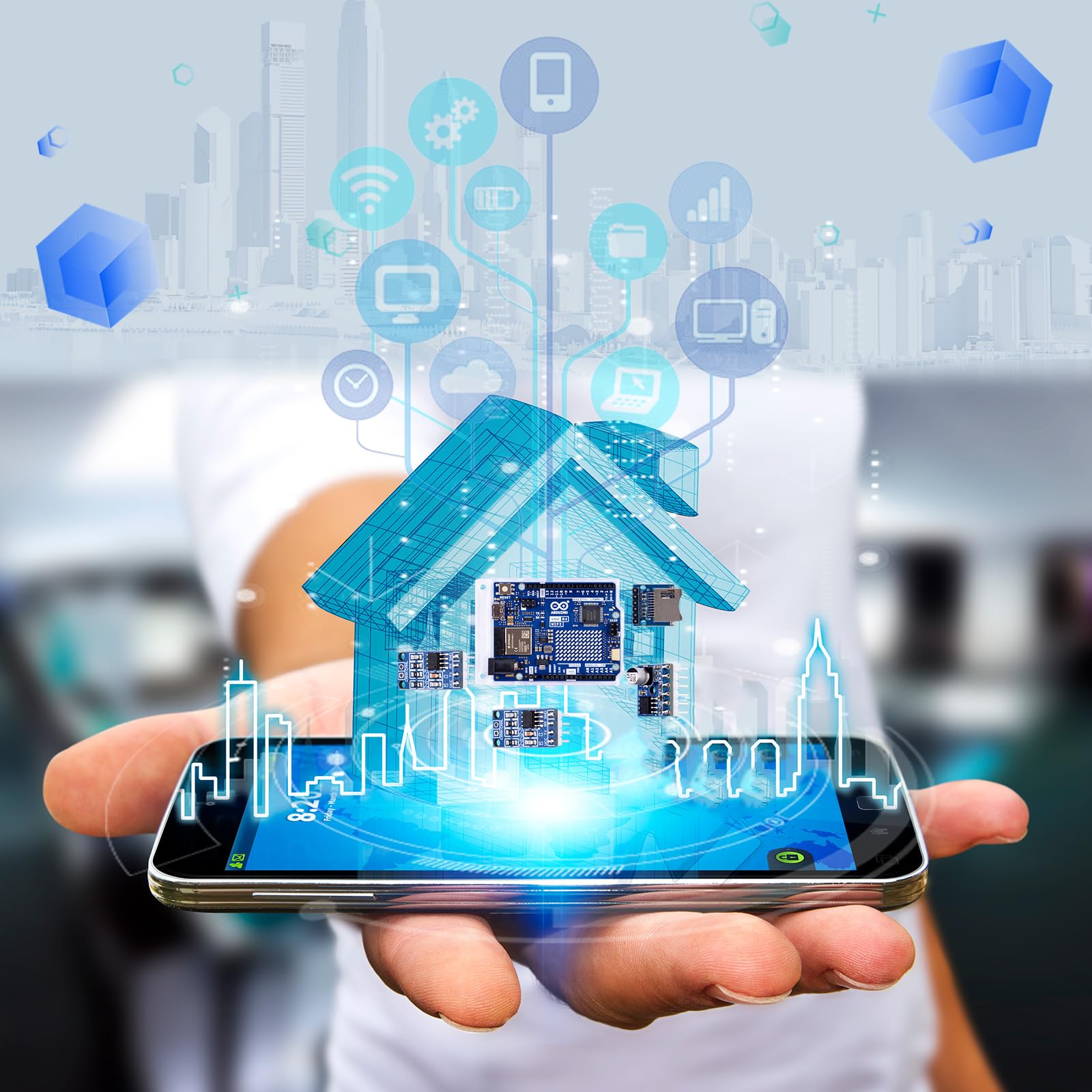 Mua GeeekPi UNO R4 WiFi Ultimate Starter Kit, Includes Original Arduino UNO R4 WiFi, Compatible ...