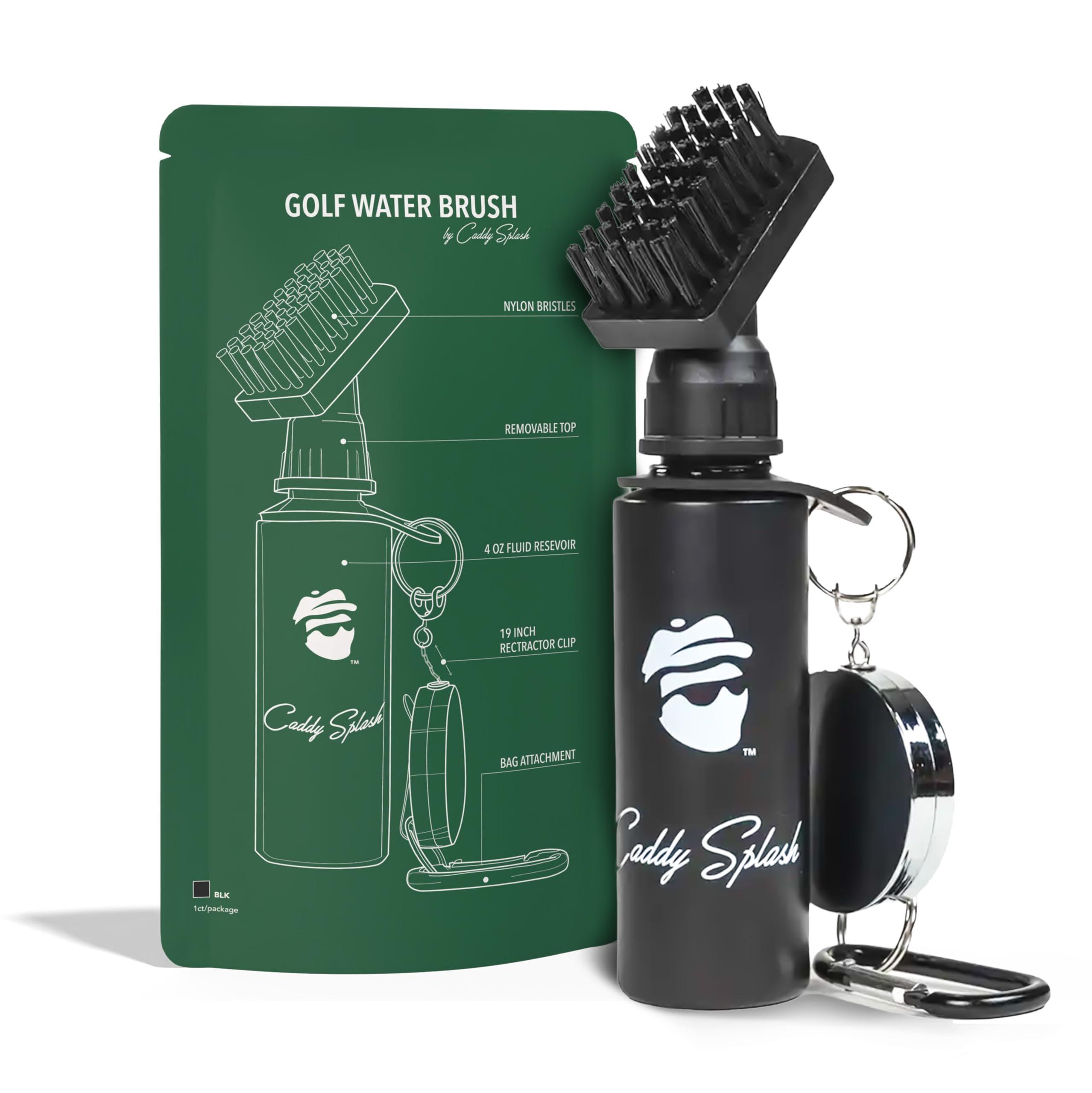 Caddy Splash Golf Club Brush Cleaner with Water - Heavy Duty ...