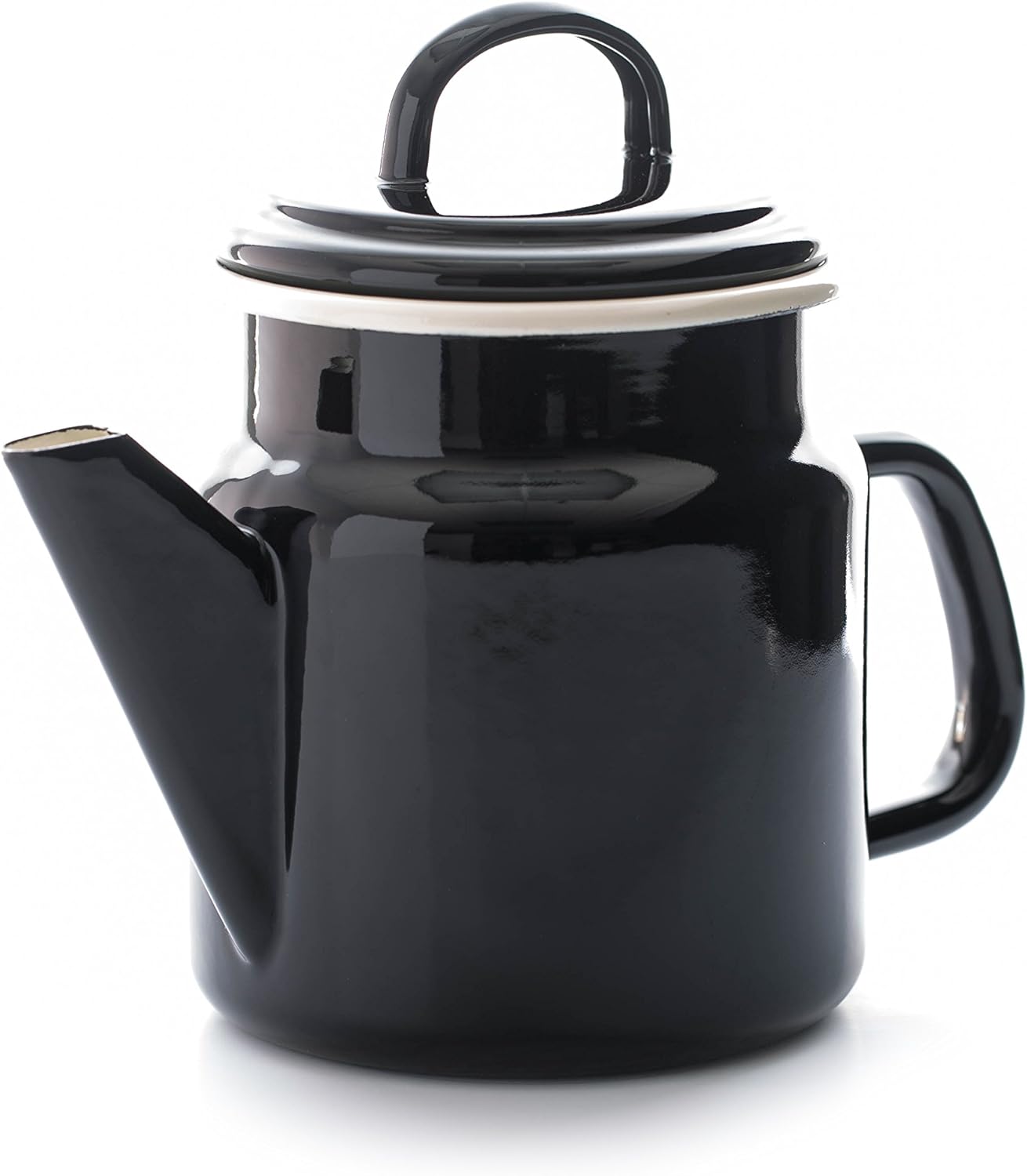 Dexam 17819260 Vintage Home Small Coffeepot 1.2L Black, Enamelled, 1.2 ...