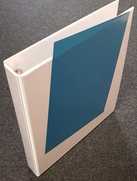 Ringbuch, Ordner PVC A4+ ÜBERGRÖßE für Folio Format, weiß 4-Ringe mit ...