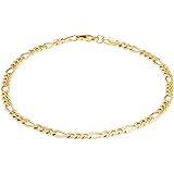 Amazon.com: Barzel 18K Gold Plated Curb Link Anklet For Women - Made In Brazil: Clothing, Shoes ...